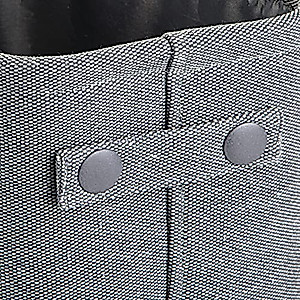 mDesign Fabric Storage Box – Household Storage Basket with Integrated Handles - Perfect for Holding Towels and Bathroom Accessories – Charcoal