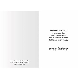 DaySpring - For Someone Special - Birthday – King James Version – 4 Design Assortment with Scripture – 12 Boxed Birthday Cards & Envelopes (J9175)