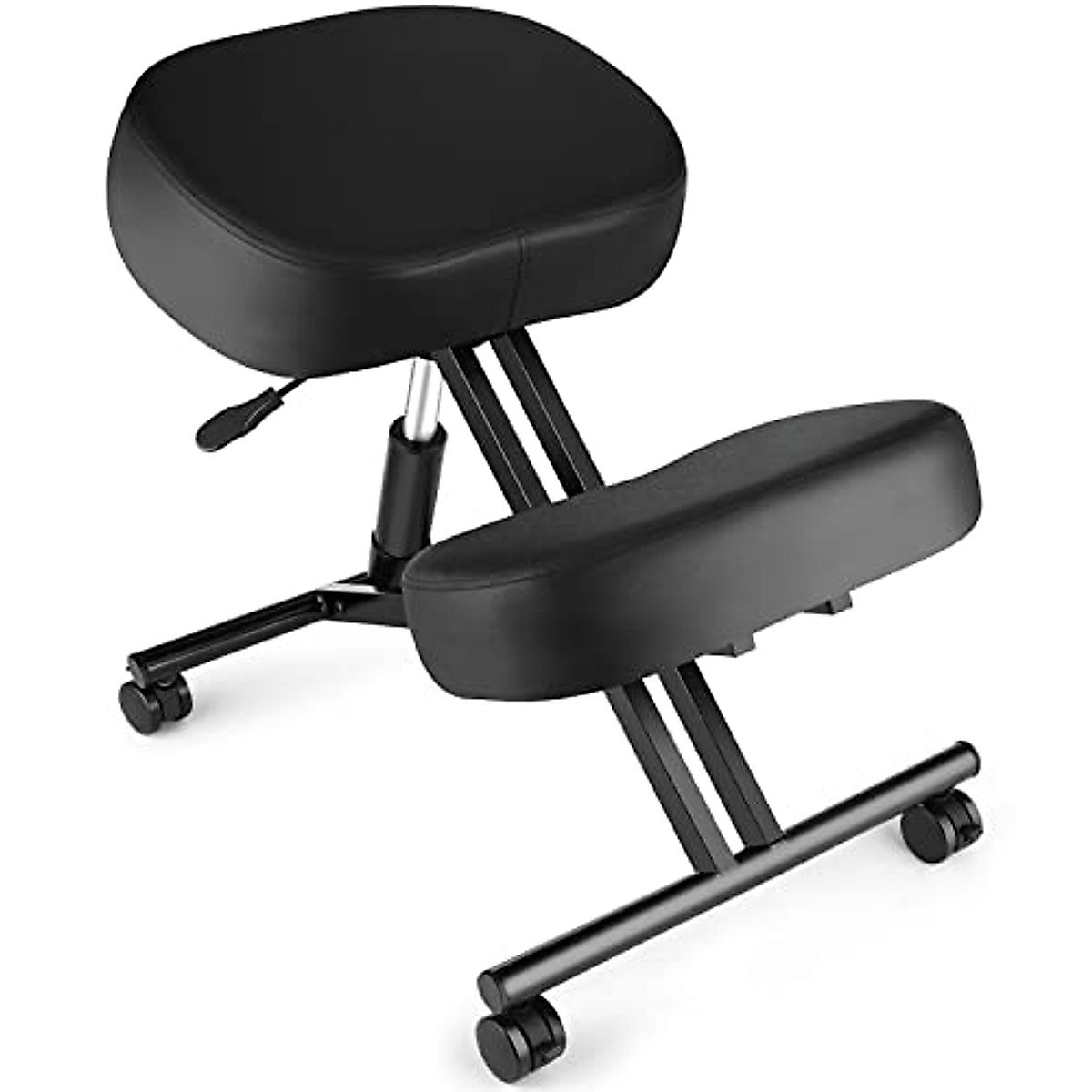Himimi Kneeling Chair Ergonomic for Office, Height Adjustable Stool with Thick Foam Cushions for Home and Office - Improve Posture to Relieve Neck & Back Pain, New Upgraded Pneumatic Pump