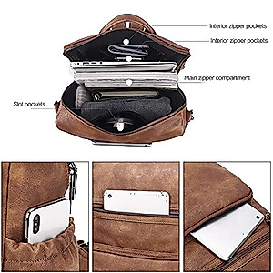 CLUCI Backpack Purse bundles with Small Crossbody Bag