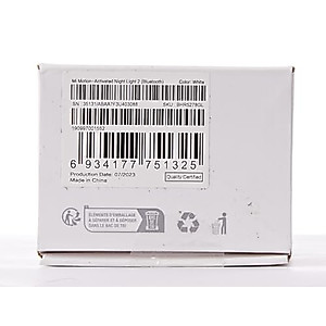 Xiaomi MI Motion Activated Night Light 2 - Bluetooth, 2800K Warm Yellow Light, No Visible Flicker, No Harmful Blue Light, 3× AA Batteries Last Over a Year