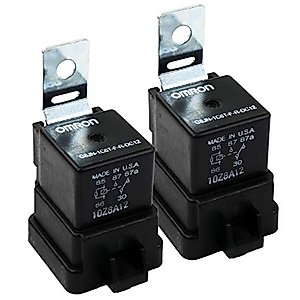 ( One Pair) OMRON Trim Tilt Relay for Outboard Motor American, SPDT, 12 VDC, 40A, G8JN Series, Panel, Quick Connect