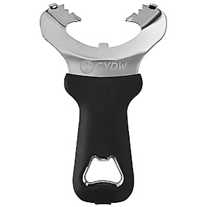 CYDW Mason Jar Opener Tool with Soft Touch Handle, No Lid Dents or Damage, Can Opener Manual Multi-Purpose, Easy Twist Manual Handheld Top Remover, Canning Supplies, Bottle Opener, Made for Lifetime