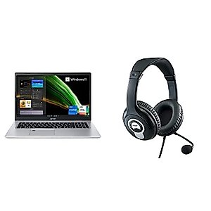 Acer Aspire 5 A517-52-75N6 Laptop- | 17.3' Full HD IPS| 11th Gen Intel Core i7-1165G7 | Iris Xe Graphics | 16GB DDR4 | 512GB SSD | WiFi 6 | Win 11 Wired Flexible Mic