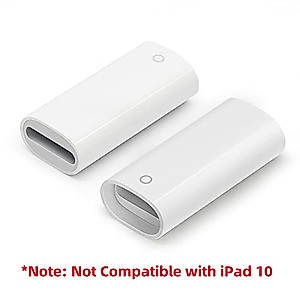 COOYA Compatible with Apple Pencil 1st Gen Charger Adapter Replacement for Apple Pencil 1st Generation 2-Pack Charging Adapter iPencil Charger Connector for Lightning Charging Adapter for iPad Pro Air