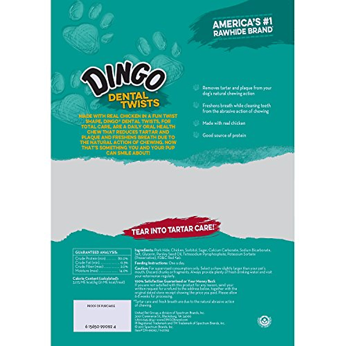 Dingo Dental Twists for Small and Medium Dogs, 35-Count