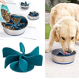 Spiral Slow Feeder Insert Slow Feeder Dog Bowls,Turn a Dog Bowl or Dog Dish into a Dog Bowl Slow Feeder (Alternative to Dog Puzzle Feeder, Lick Mat,Dog Slow Feeder to Slow Down Eating