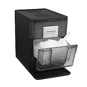 FRIGIDAIRE Gallery Countertop Crunchy Chewable Nugget Ice Maker, 44lbs per Day, Auto Self Cleaning, 2.0 Gen, Black