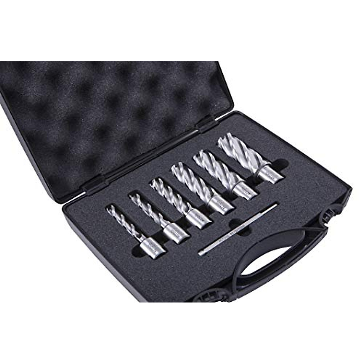 ACTOOL 6 PC 1/2" to 1-1/16" HSS ANNULAR Cutter Set 2" Cutting Depth with 3/4'' Weldon Shank