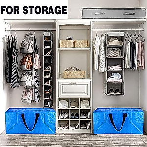 SGPAC Moving Bags Heavy Duty Extra Large with Backpack Straps,Extra Thick Storage Totes with Reinforced Handles for Space Saving,Moving Supplies & Moving Essentials,Alternative to Moving Box,8 Packs