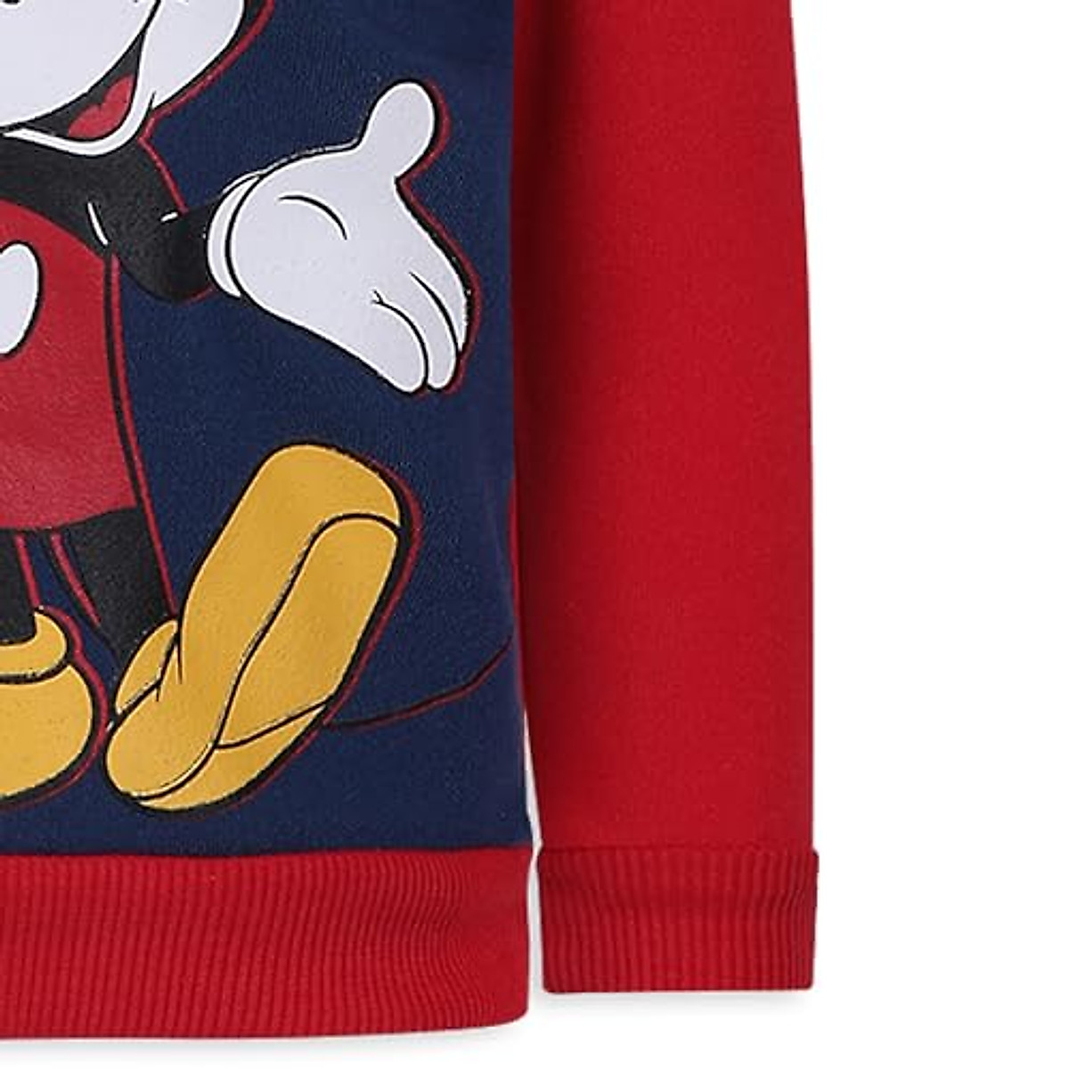 Disney Mickey Mouse Boys Half Zip Pullover Fashion Hoodie for Infant and Toddlers