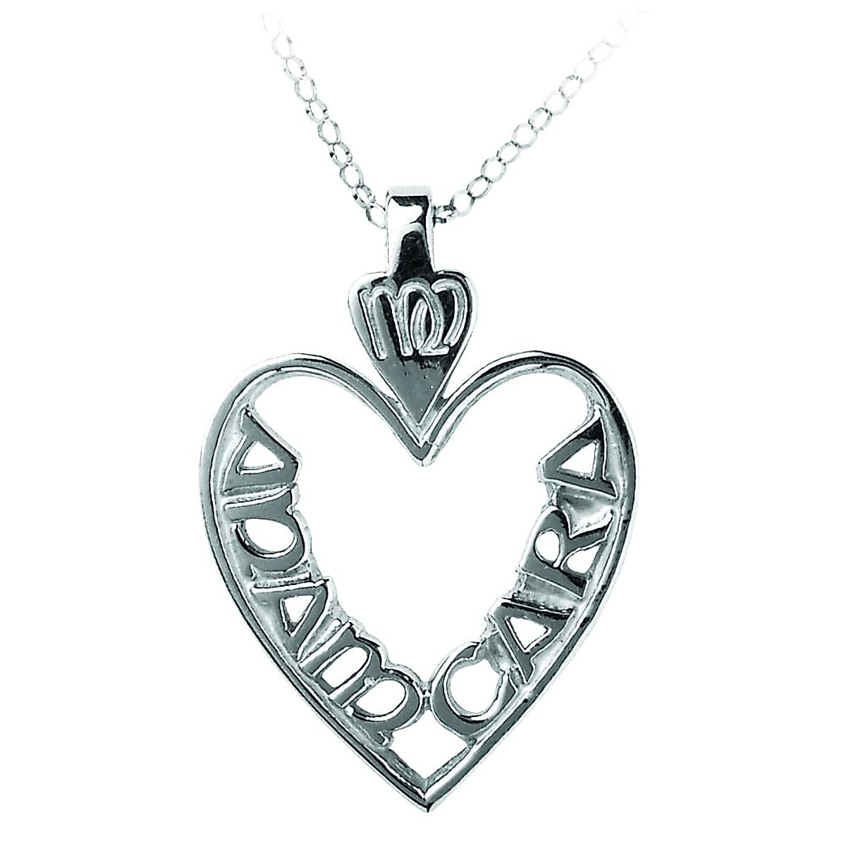 Biddy Murphy 925 Sterling Silver Pierced Anam Cara Pendant Necklace for Women, Fine Celtic Irish Jewelry Imported from Ireland