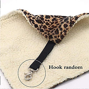 2 Pack of Small Animal Hammock, Chinchilla Cage Accessories Hammock, House Hanging Bed Cage Toys for Mice Rats, Sugar Glider, Squirrel, Chinchilla, Hamster, Guinea Pig Sleeping (Pattern Random)