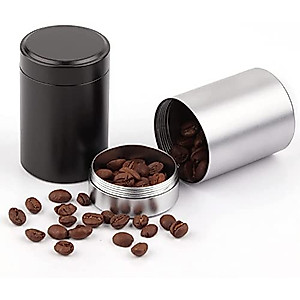 OZCHIN Aluminum Storage Jar Portable Airtight Smell Proof Container Bottle Multipurpose Storage Container for Spices, Coffee & Teas