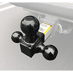 MaxxHaul 70270 Trailer Hitch Hollow Shaft Triple Ball Mount - Black