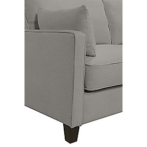 Serta Nina Sofa, Chenille Fabric, Rhine Gray