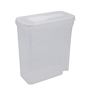 Kitchen Details Cereal Container with Scooper | Large | Airtight | Food Tin | Keeps Fresh | Kitchen & Pantry Storage Organizers | Clear