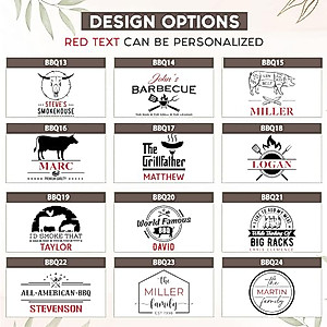 Engrave My Memories Grill Accessories, BBQ Grilling Tools Set, Portable 11-Piece Barbeque Utensils, Custom Gifts for Men (BBQ)