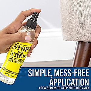 EBPP Stop The Chew 3X Strength Anti Chew Bitter Spray Deterrent for Dogs and Puppies - Alcohol-Free - Most Powerful Bitter Deterrent - 8 Ounce