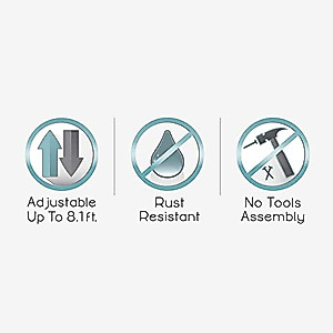 Zenna Home Rust-Resistant Corner Shower Caddy for Bathroom, 4 Adjustable Shelves with Towel Bar and Hooks, with Tension Pole, for Bath and Shower Storage, 60-97 Inch, Bronze