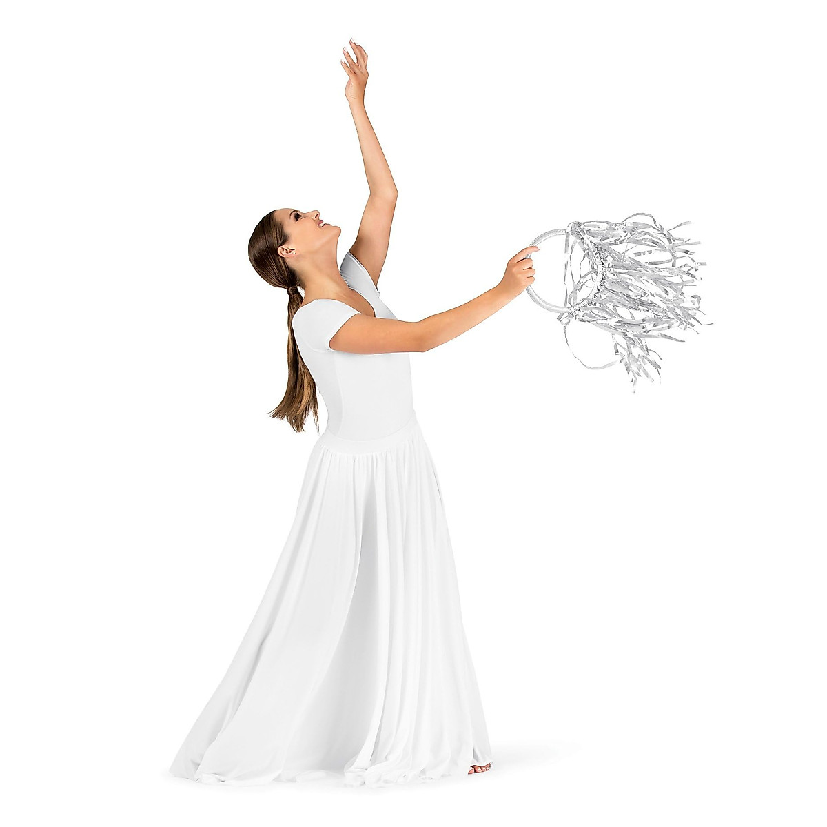 Theatricals Womens Cotton Short Sleeve Cotton Dance Leotard Black S N5502