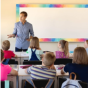 Teacher Created Resources Straight Rolled Border Trim, Watercolor