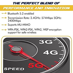 HighZer0 Electronics AX1650x Killer Series WiFi 6 Upgrade | Gaming WiFi Adapter | M.2 WiFi Card for PC | 2.4 Gbps WiFi for PC | Supports Bluetooth 5.2 & Intel, AMD, Windows 10+, Linux (AX1650x)