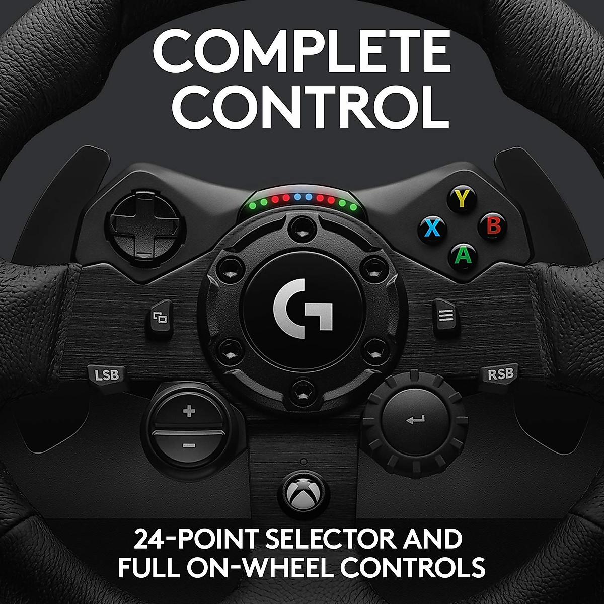 Logitech G923 Racing Wheel and Pedals for Xbox X|S, Xbox One and PC (Renewed)