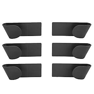 6Pcs Pot Lid Storage Rack Holder Organizer for Cabient, ABS Punch Free Pot and Pan Lid Storage Rack, Wall Mounted Pot Lid Holder Kitchen Hacks, Household Pot Lid Hanger for Home Kitchen