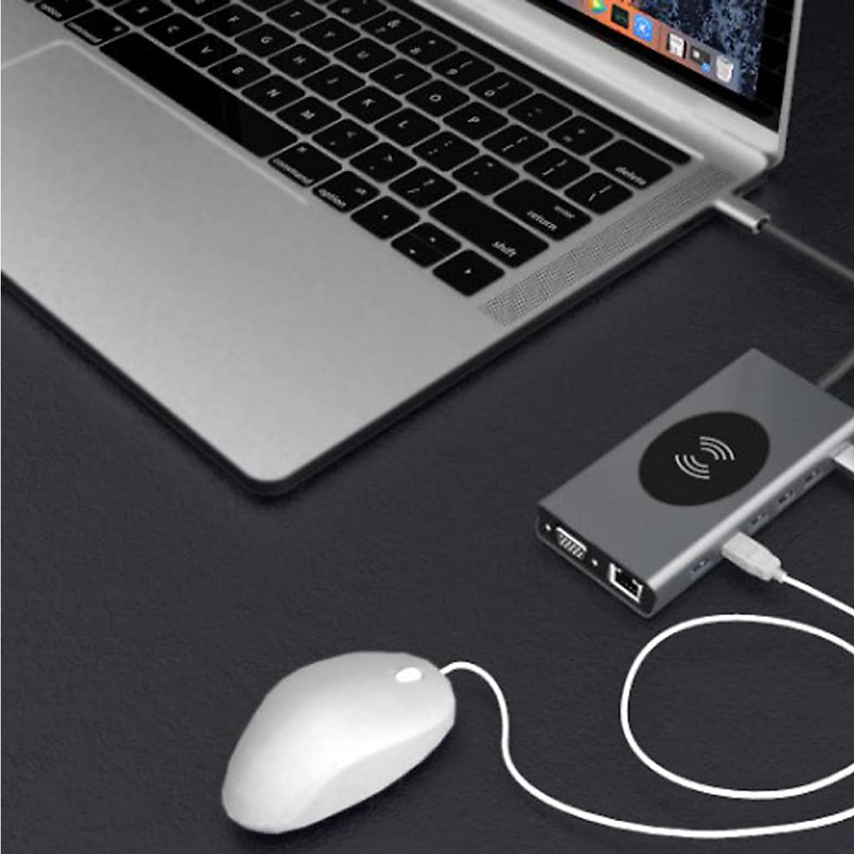 14 in 1 USB 3.1 Type-C HUB USB -C to HDMI 4K 30Hz VGA 100W PD Charging Adapter RJ45 Audio SD TF Card Reader USB 3.0 Hub for MacBook Nintendo Samsung Dex