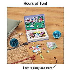 Janod MagnetiBook 63 pc Magnetic Princess Costumes Dress Up Game - Ages 3+ - J02725