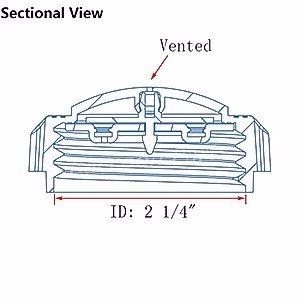 EISENS Fuel Gas Tank Cap Vented For Grasshopper Ariens Briggs Stratton Craftsman Troy-Bilt Toro Cub Cadet Exmark Simplicity Gravely Murray Husqvarna Snapper MTD Mower & Lawn Tractor