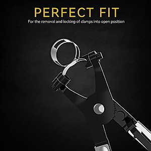 Renekton Hose Clamp Plier Swivel Flat Band for Removal and Installation of Flat-Band or Ring-Type Hose Clamps