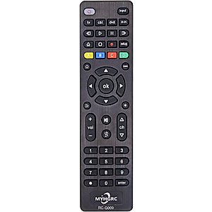 MYHGRC Universal Remote Control for All TVs, Blu-ray/DVD Players, Streaming Media Players, Soundbars, Cable Boxes and All Audio/Video Devices - TV/DVD/AUX/CBL 4 in 1 Universal Remote Easy Setup