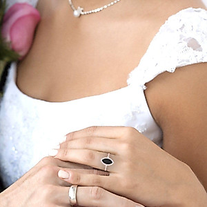 2.38 ct Marquise Cut Solitaire accent Halo Natural Black Onyx Engagement Promise Anniversary Bridal Ring 14k Rose Gold 4.25