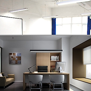 4FT LED Shop Light for Garages, 42W 4800LM 5000K Daylight LED Shop Lights, LED Ceiling Light with Pull Chain (ON/Off), Linear Worklight Fixture with Plug, 10 Pack