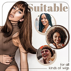 MYKURS Brown Wig Caps for Women, Stocking Cap for Lace Front Wig, Dark Brown 24 PCS