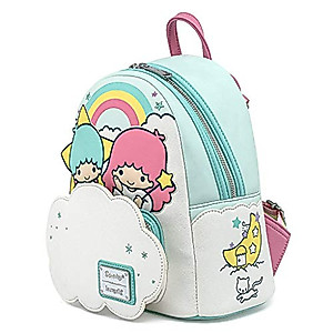 Loungefly Sanrio Little Twin Stars Two Stars on Cloud Adult Womens Double Strap Shoulder Bag Purse