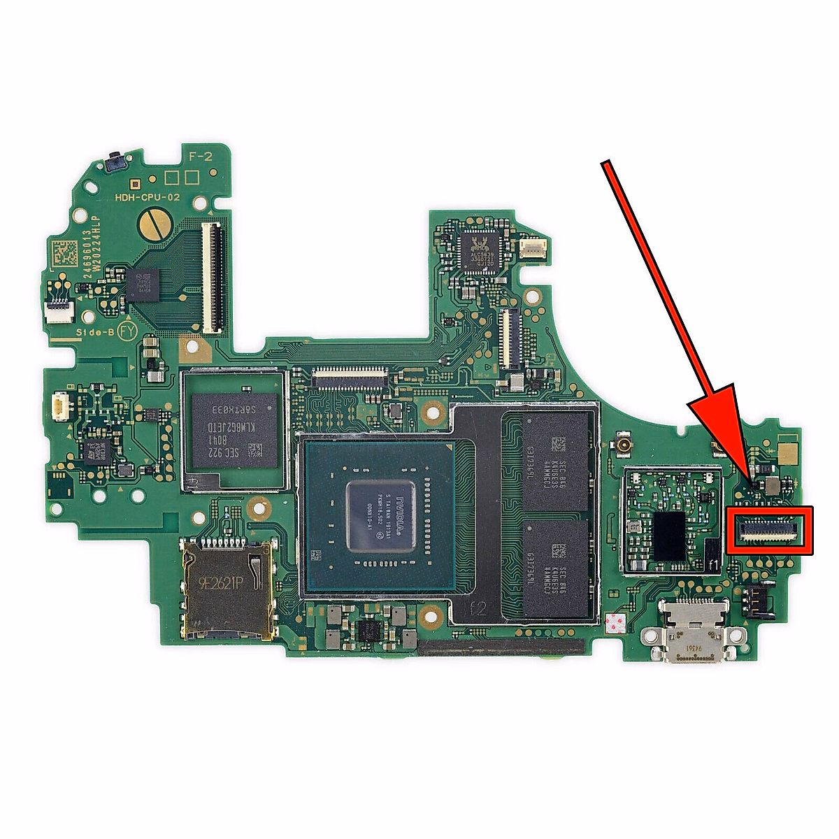ruichuang Power FPC Ribbon Connector Motherboard Compatible with Nintendo Switch Lite Repair Part A54