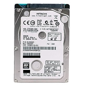 HGST Travelstar Z7K500 HTS725050A7E630 (0J38075) 500GB 7200RPM 32MB Cache SATA 6.0Gb/s 2.5-inch Internal Notebook Hard Drive - 2 Year Warranty (Renewed)