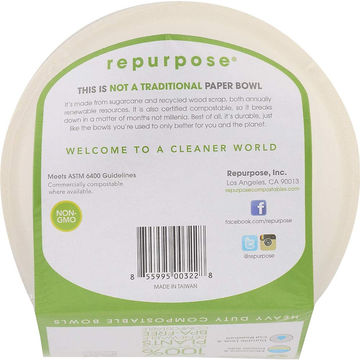 Repurpose 100% Compostable Bowls | Plant Based Bagasse Disposable Soup Bowls| 16 Ounces | 240 Eco Friendly Bowls