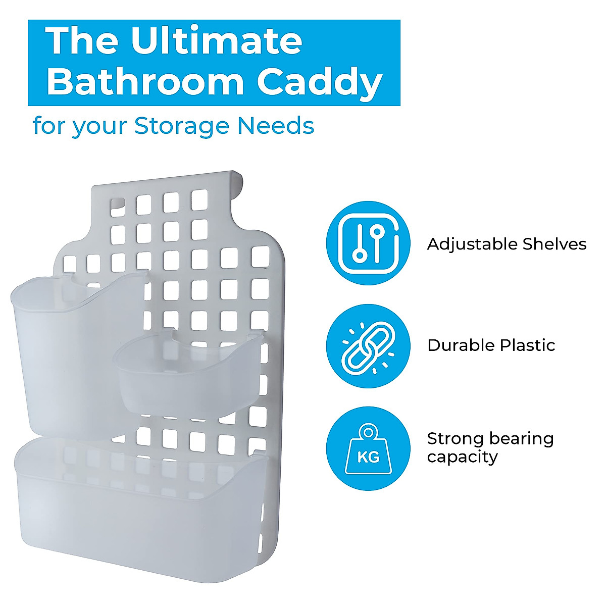 Blue Canyon 2 Tier Over Cabinet Basket, Over Door Cabinet Organiser Kitchen Storage, No Drill Bathroom Shelf, Non-Rusting Storage Shelves, Over Cabinet Storage, Over Cabinet Door Storage