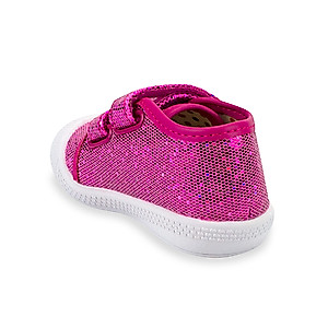 Zutano Baby Shoes for Walking, Infant, Toddler First Walking Shoes, Azalea Sparkle, 3