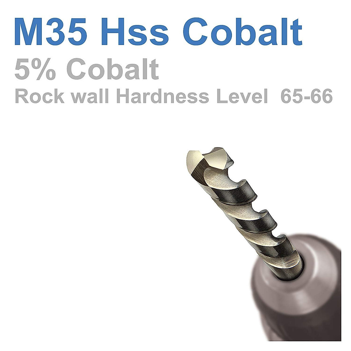 50 PCS,M35 Cobalt Twist Drill Bits, 1/16", 5/64", 3/32", 7/64", 1/8" [10pcs for Each]