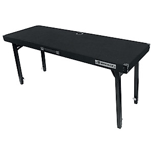 Rockville RTBL4 Adjustable Height DJ Table Folding Legs + Carry Bag 20" x 60"
