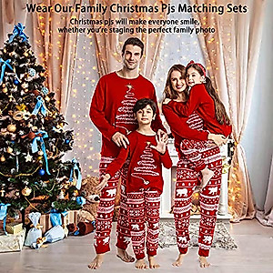 Oriental eLife Matching Christmas Pjs For Family,Elf Pajamas Christma Sets,Xmas Holiday Family Sleepwear Outfits Women Men Red