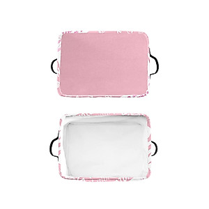 ZAACUSTOM Personalized Collapsible Toy Storage Basket Bin with Name, Custom Storage Box Organizer for Kids Boys Girls Pets Toys, Clothes, Shelf Closet Nursery Customized Bin with Handles, 1 Pack