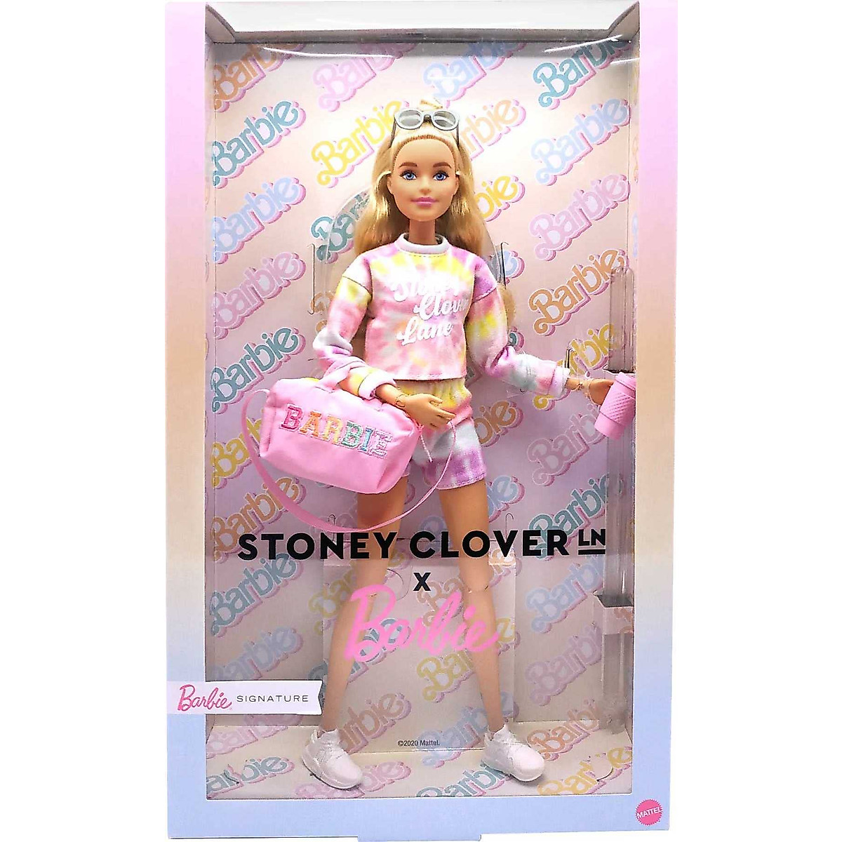 Barbie Signature Stoney Clover Lane Doll Wearing Tie-Dye Loungewear & Duffle Bag