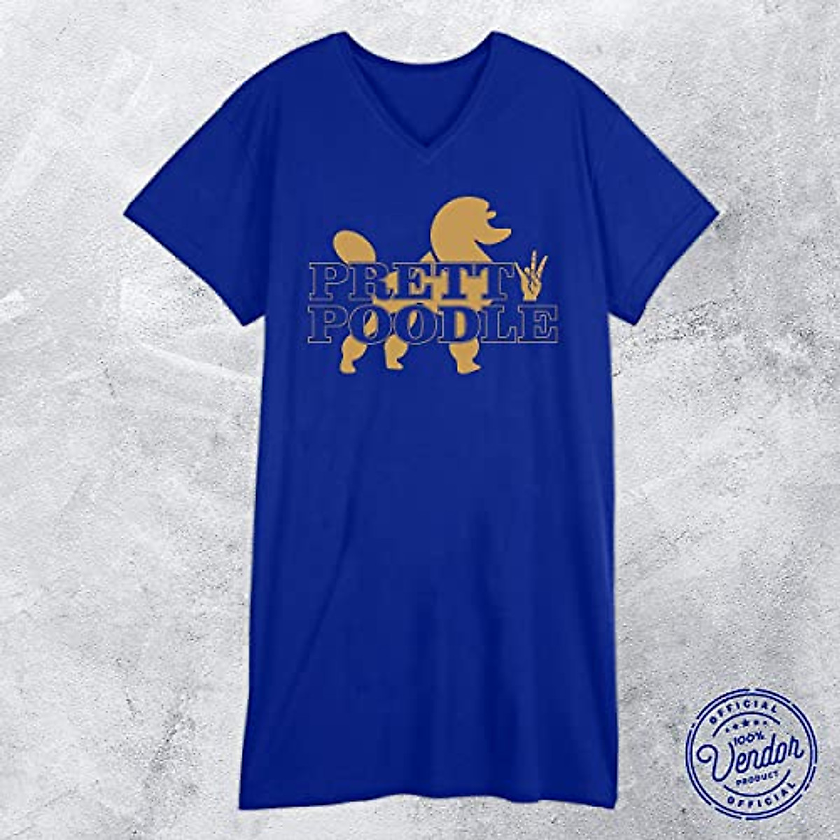 BBGREEK Sigma Gamma Rho Sorority Paraphernalia - SGRHO - Nightshirt - Pretty Poodle - X-Large - Official Vendor