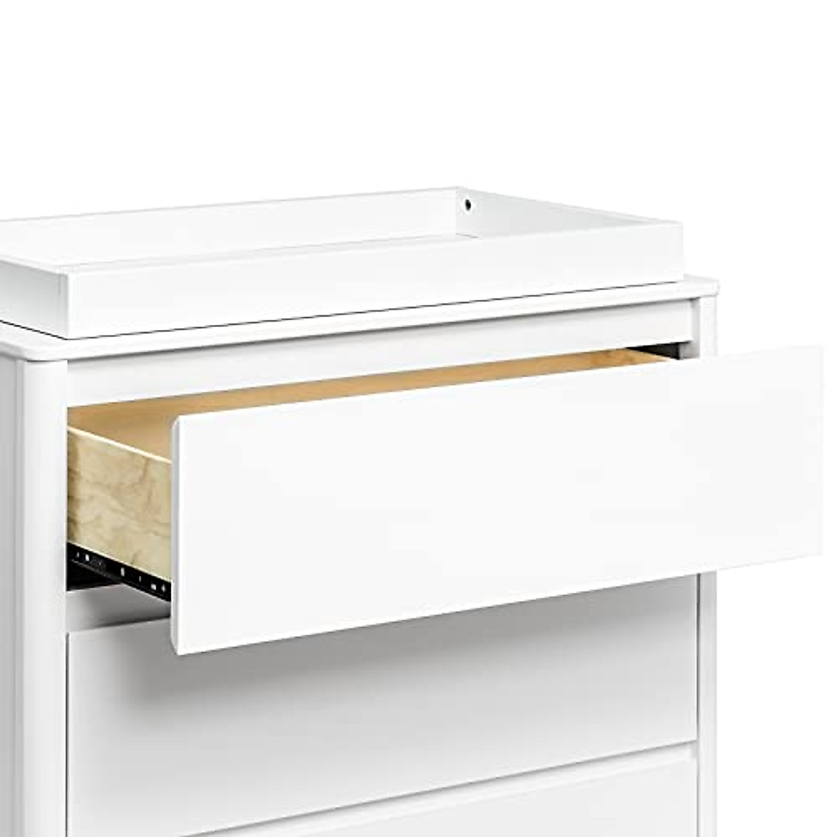babyletto Bento 3-Drawer Changer Dresser with Removable Changing Tray in White, Greenguard Gold Certified